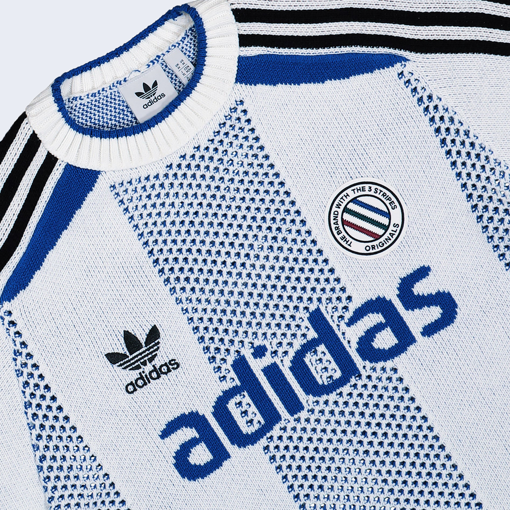 Adidas - Adicolor Blokecore LS Pullover White / Blue – 5 PM